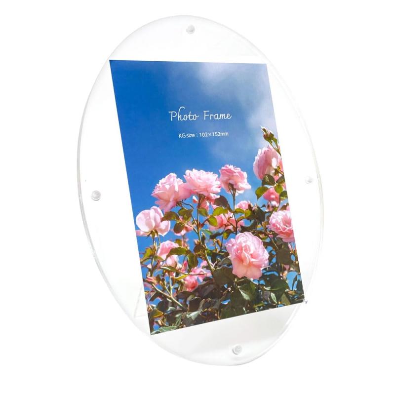 ナカバヤシ アクリルマグネットフォトフレーム ラウンド 円型