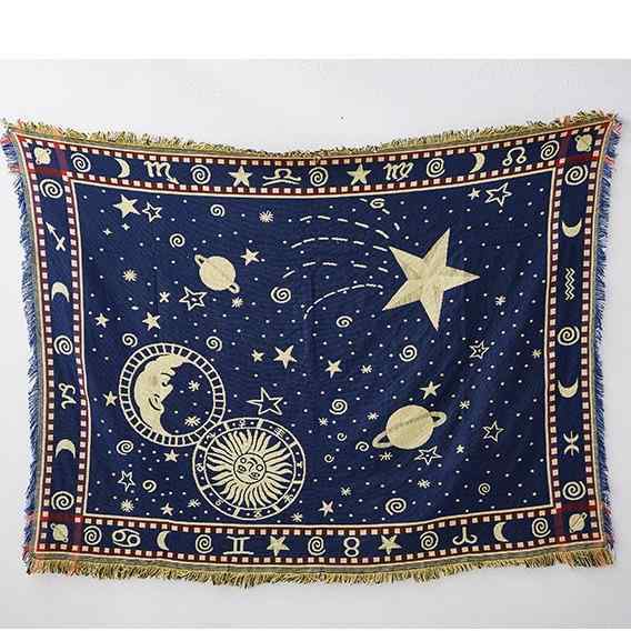 外国 貿易の アメリカの 星空の ソファーの 毛布の タペストリーの フリンジの 線の じゅうたんの ポリエステルの ジャカードの 毛布の クロス ボーダーの ベッドの 毛布材質: コットン生地の主要成分: コットン生地の主要成分含有量: ...