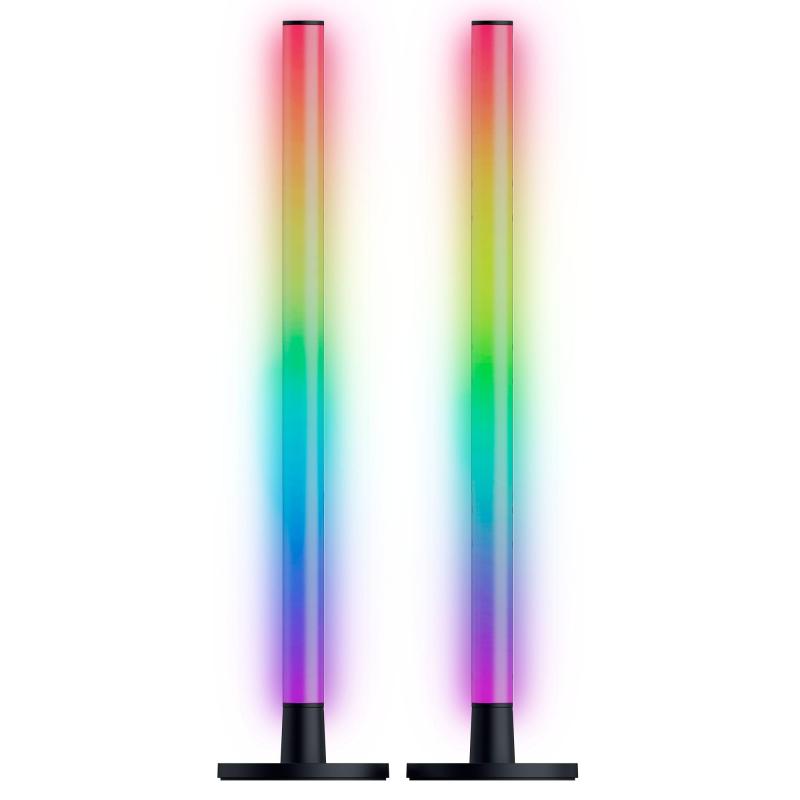 Razer レイザー Aether Standing Light Bars ゲーミングルーム用 RGB LED ライトバー PC 用リバーシブル前面 &amp; 背面デュアルライティング Matter対応 個別の バーライティングカスタマイ...
