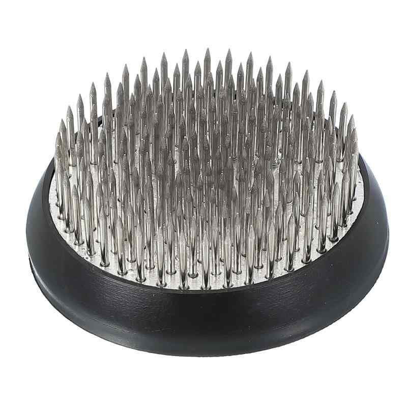 PATIKIL 2.3" フラワーフロッグ 真鍮製フラワーアレンジメントホルダー ラウンドフローラルピンフロッグ 生け花アレンジャーツール 花瓶用品 ホームオフィ スDIYクラフト シルバーカラー：シルバー；素材：真鍮；サイズ：6...