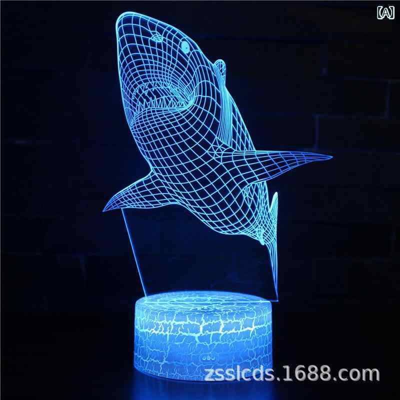 国境を 越えて サメ シリーズ 3 d 小夜 灯 led 七 彩 タッチ リモコン 灯 創意 プレゼント 電気 スタンド 視覚 灯特許はありますか: はい証明書番号: NO.ECT2018E052157-Y1認証する: EU CE認証ブラン...