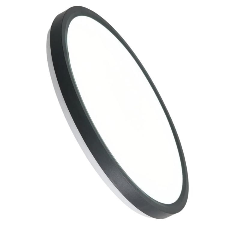 Unsnpy LEDシーリングライト 6畳 28W 3000LM ブラック 背面発光 上下発光 調光調色 常夜灯モード タイマー 照明器具 照明天井 ledライト リモコン操作 薄型 6～8畳 取付簡単 防虫 防塵 省エネ 和室 【薄型 高...