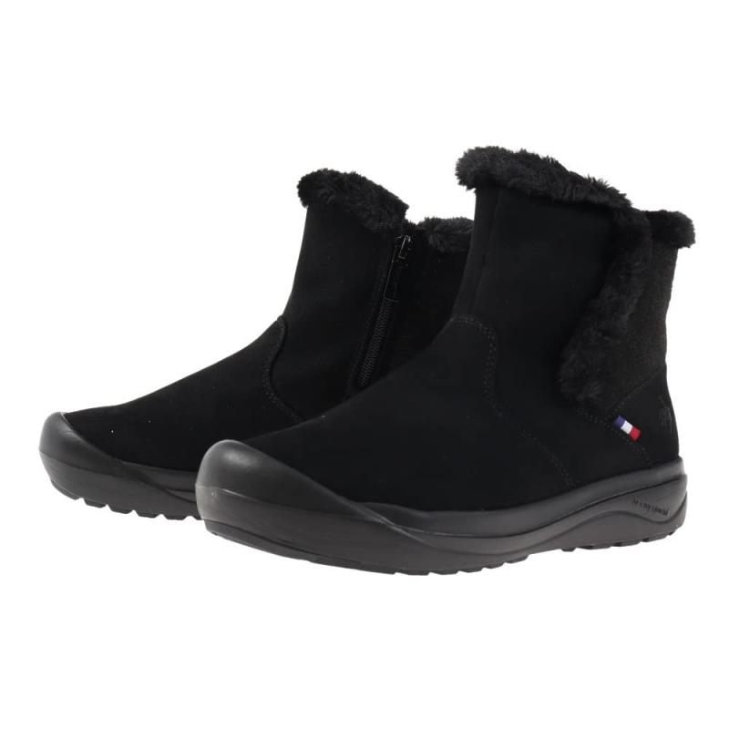 ルコック LCS モンルイ LCS MONT-LOUIS QL3WJD83BK F レディース ブーツ ： ブラック le coq sportifプラットフォームの高さ:3.5cm筒丈:16cm/履き口:26cm(計測サイズ:24cm)重さ...