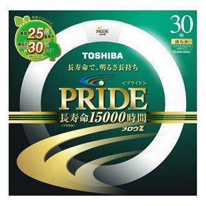 東芝 30形丸型蛍光灯・クリアナチュラルライト色(昼白色)TOSHIBA メロウZ PRIDE(プライド) FCL30ENC/28PDLN FCL30ENC/28PDLNサイズ:2.9×22.5×22.5cm本体重量:0.15Kg●寸法/(...