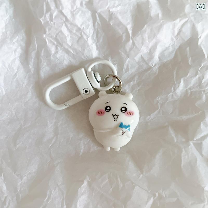 かわいい chiiawa 吉 伊 卡わぁ キーホルダーストラップ 漫画 バックパックストラップ商品番号: YSKA1004ブランド: その他色: 白いジーワン,青い小さな8,黄色いウザッチワン,白いギエのチアリーダー,青い小さな八のチアリー...
