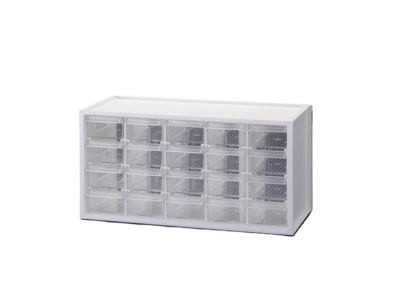 エスコ(Esco) 374x152x187mm/5列4段 卓上キャビネット EA954ES-105サイズ(W×D×H)mm：374×152×187引出しサイズ(W×D×H)mm：62×133×37引出し：4段×5列(引出し数：20個)材質：...