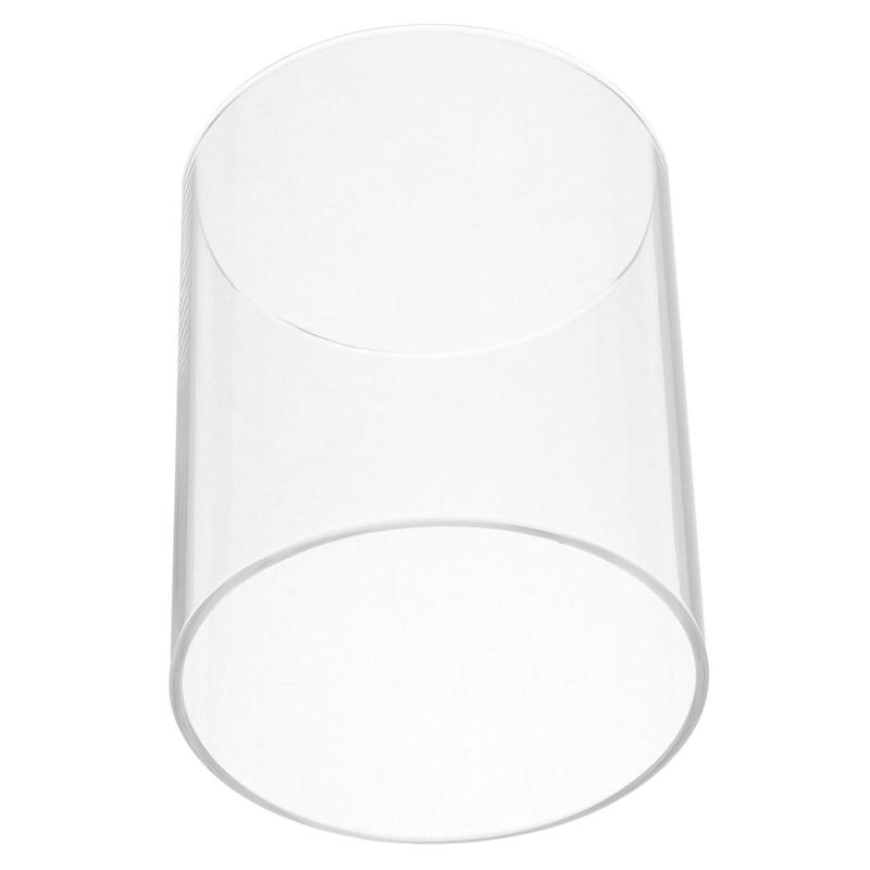 Toyvian ガラスキャンドルシェード キャンドルホルダースリーブ クリア 4×4×3インチ 高ホウケイ酸ガラス製 ロウソク立てカバー テーブル装飾用耐熱ガラス素材の採用：高ホウケイ酸ガラス製で、熱に強く長期間の使用に適しています。キャン...