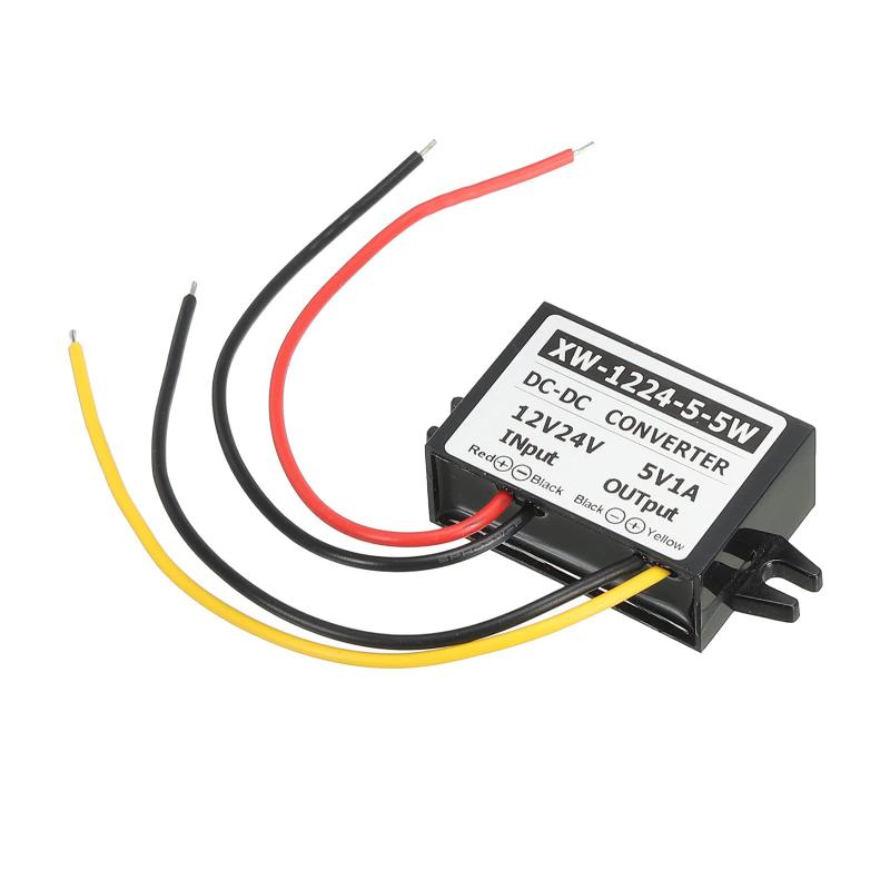 PATIKIL DC 12V 24V-DC 5V 2A 10W 電力変換器レギュレータ プラスチックシェル LEDソーラーシステム用電力変換器レギュレータはプラスチック製で、LED広告、セキュリティシステム、電力機器、通信などの幅広い用途に...