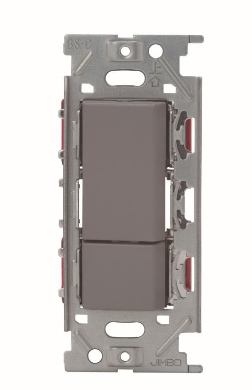 神保電器/NKWスイッチセット 3路ダブル ソリッドグレー(SG) NKW02038製造国:日本
