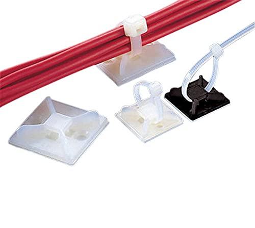 ヘラマンタイトン マウントベース MB3A-B-L_100個入り66ナイロン●寸法19×19mm●RoHS適合●使用インシュロックタイT18S～T40S・AB80～AB150●1個当たりの最大静荷重8.8 (0.9)N(kg)