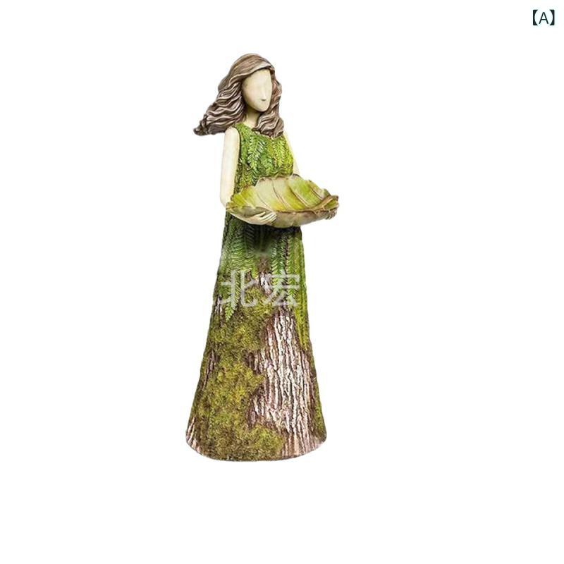 国境を 越えた 牧歌 的な 森の 女神 樹脂 装飾 彫像 装飾 品 ホーム 中庭 ガーデン 中庭 工芸 品 装飾 品素材: 樹脂ブランド: HEMIカテゴリー: レジンクラフト梱包: カートン包装特許の供給源ですか: いいえ色: 緑贈答を適...
