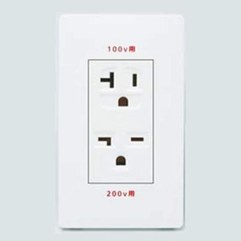 パナソニック(Panasonic) アドバンスシリーズ 埋込100・200V併用 接地 コンセント 15・20A兼用 単3分岐用 プレート付 マットホワイト WTL1923WKカラー:マットホワイト金属枠送り端子なし(接地送り端子あり)単3...
