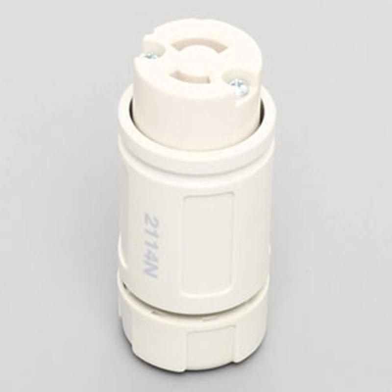 アメリカン電機 引掛形 コネクタボディ 白 2P125V適用製品:プラグ(2112N)適用製品:フランジインレット(2115N)備考:ナイロンカバーアンペア数:15A