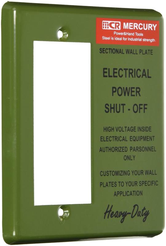 マーキュリー(MERCURY)キーストーン マーキュリー ワイドスイッチプレート シルバー サイズ：約W11.5 H13