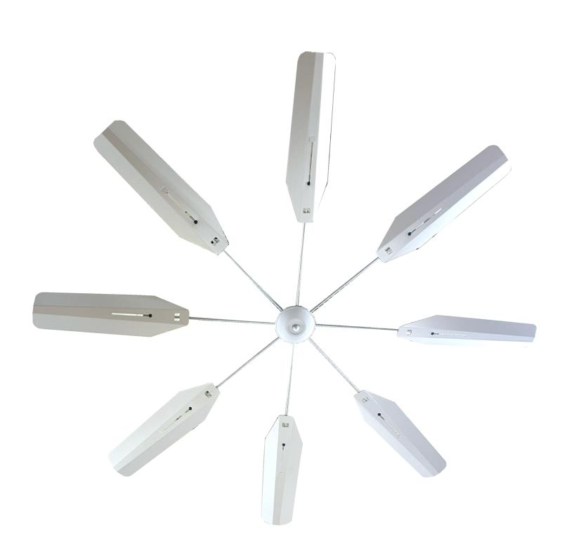 エコエコファン 天カセ式 TES-101(エアファン) 8枚羽天カセ式吹き出し口に取り付けできます。 羽根の棒部分の長さが調節できるため、 天カセ式エアコンの950mm角、760mm角の2サイズに対応することができます。 ファンはエアコンの...