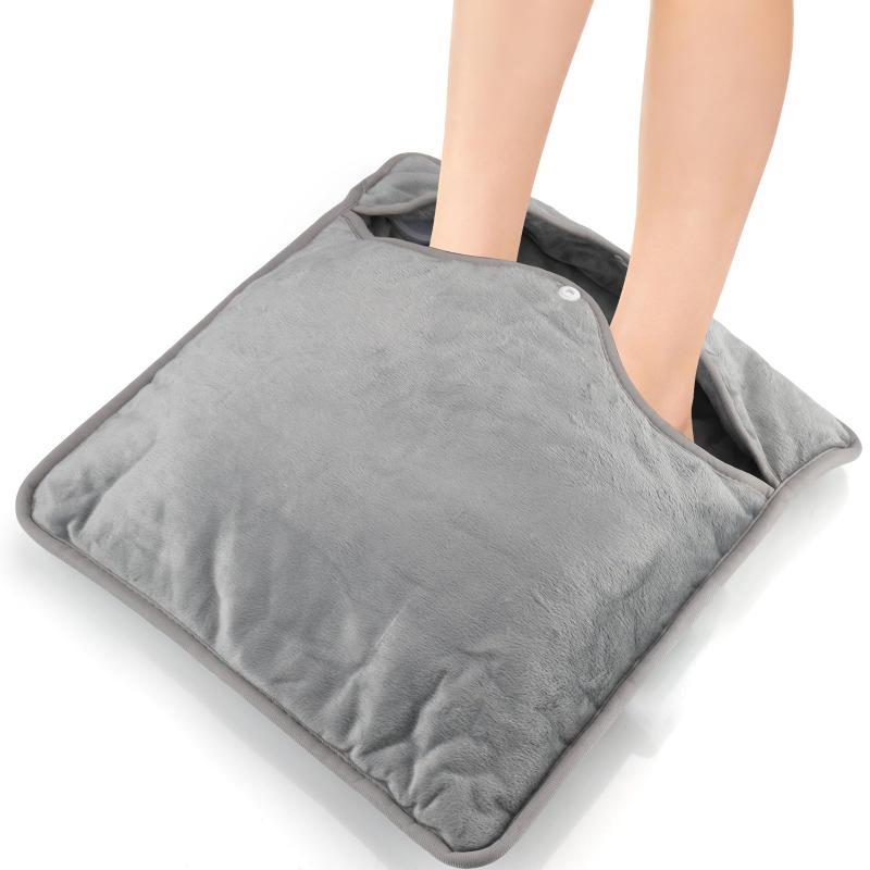 電気足温器 2025 年新型 フットウォーマー 6 段階温度調整 &amp; 4 段階タイマー フットヒーター 速暖 5層安全生地 PSE 認証済み 洗濯可 省エネ 家庭 オフィス兼用【両面暖房・急速発熱&amp;足包みデザイン】 両面発熱...