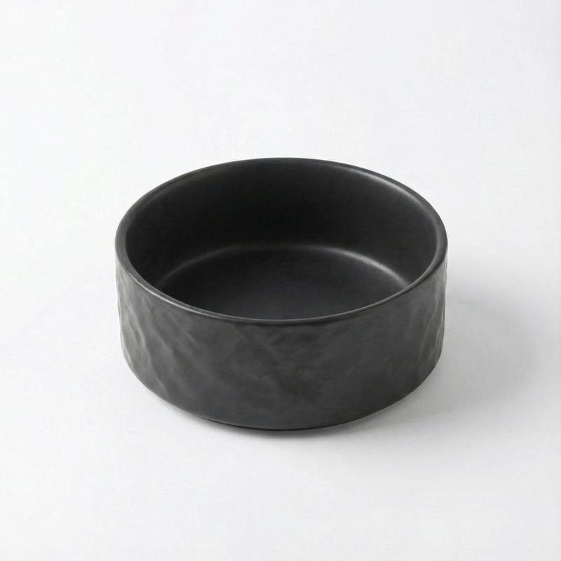 Epochtech 犬・猫用 フードボウル 陶器 350ml｜倒れにくい 重量感｜小型犬 成猫向け｜お手入れ簡単 ペット用食器（直径13cm）[倒れにくい、安定感のある陶器ボウル] 適度な重量（約470g）があり、食事中に動きにくく、元気な...