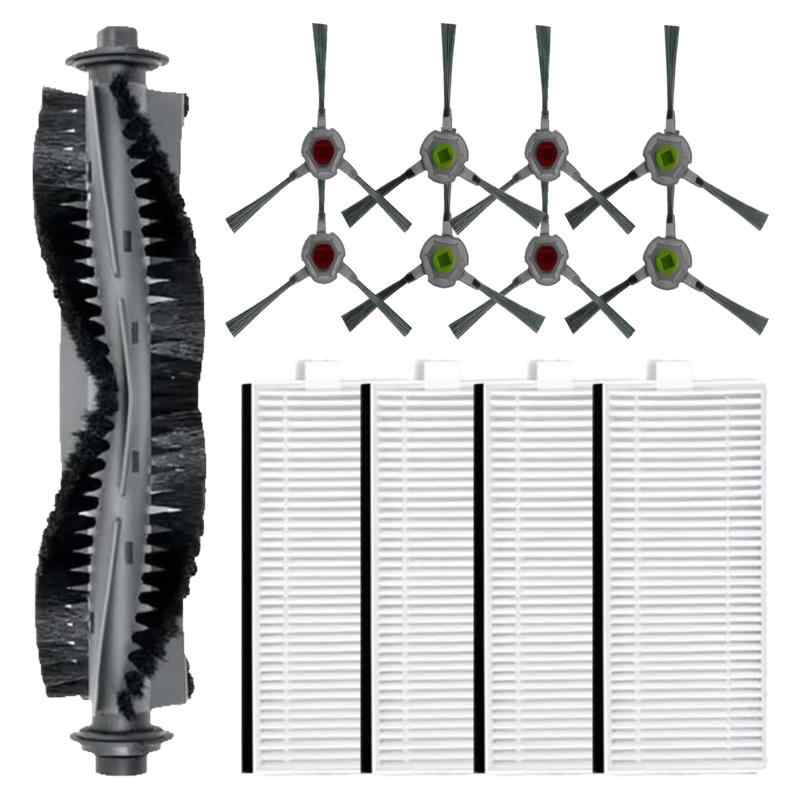 AIRROBO P20 / P30消耗品セット、メイン ブラシ 1 個、サイド ブラシ8個、フィルター4個交換用お掃除ロボット部品互換セット: とのみ互換性がありますAIRROBO P20 / P30スイーパー 用アクセサリー交換部品。部品...