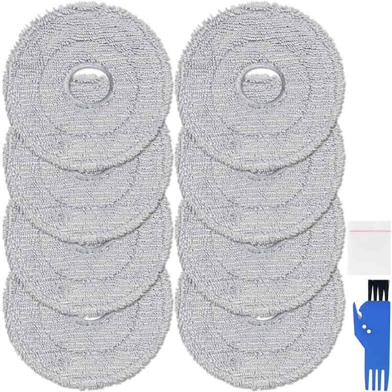 EATBALE モップパッド8個、対応用 L10s Ultra/L10s Pro/L10 Ultra/X20 Pro/L10 Prime/L10s Pro Gen 2/L10s Pro Ultra Heat, 用 X10+/X20+ロボット...
