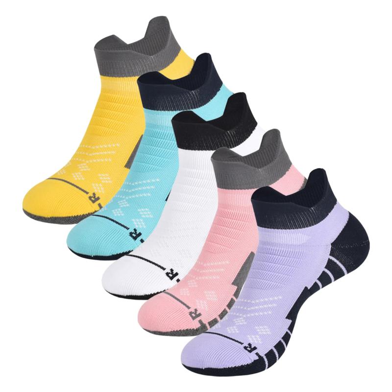 [Kozy More] スポーツソックス 靴下 ショートソックス ランニングソックス メンズ 5枚組 摩擦防止 衝撃吸収 ジュニア 疲労防止 普段履き 秋 冬 春【多機能スポーツソックス5足セット】足をサポートしてくれるランニングソックス5...