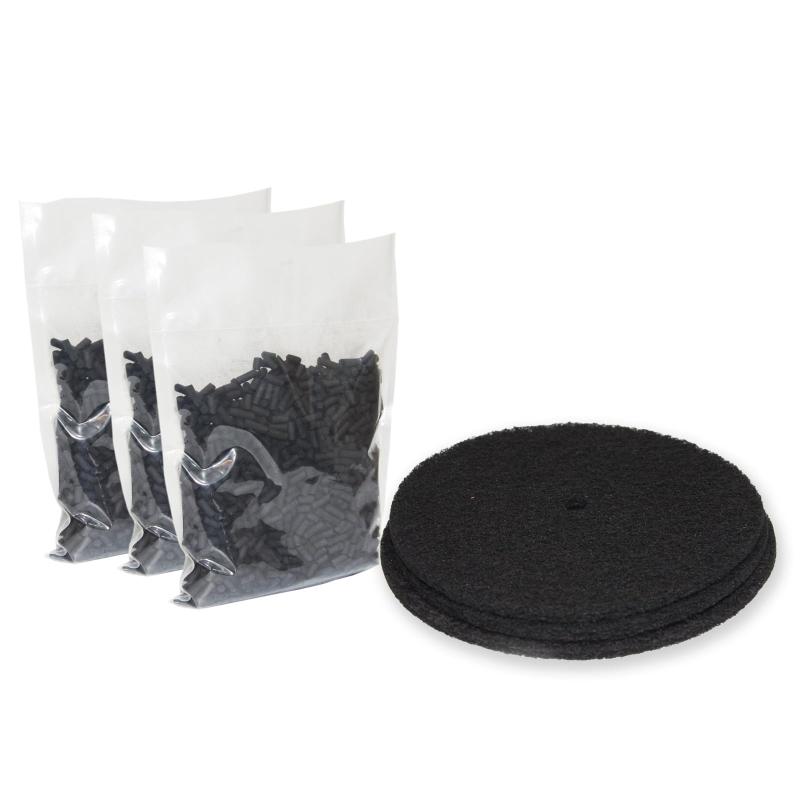 PUREBURG 交換用カーボンパックVitamix FoodCycler との互換性あり 生ごみ処理機 対応,リッドフィルターカーボンフィルター3+3に対応コレクションリッドフィルター*3 + 活性炭(臭気吸収カーボンリフィル250g /...