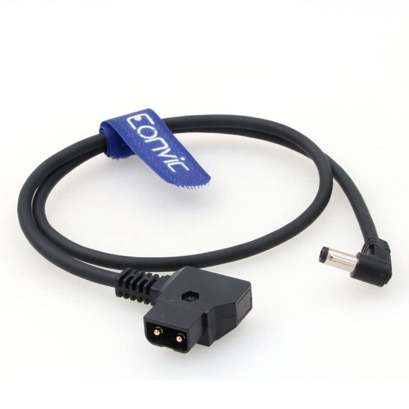 Eonvic Dタップから直角DC 12Vケーブル（Anton Bauer、KIPRO LCD、Black Magic、Lectrosonic用）Vマウント/ゴールドマウント DタップからDC 2.5*5.5mm 12V直角ケーブル。Ant...