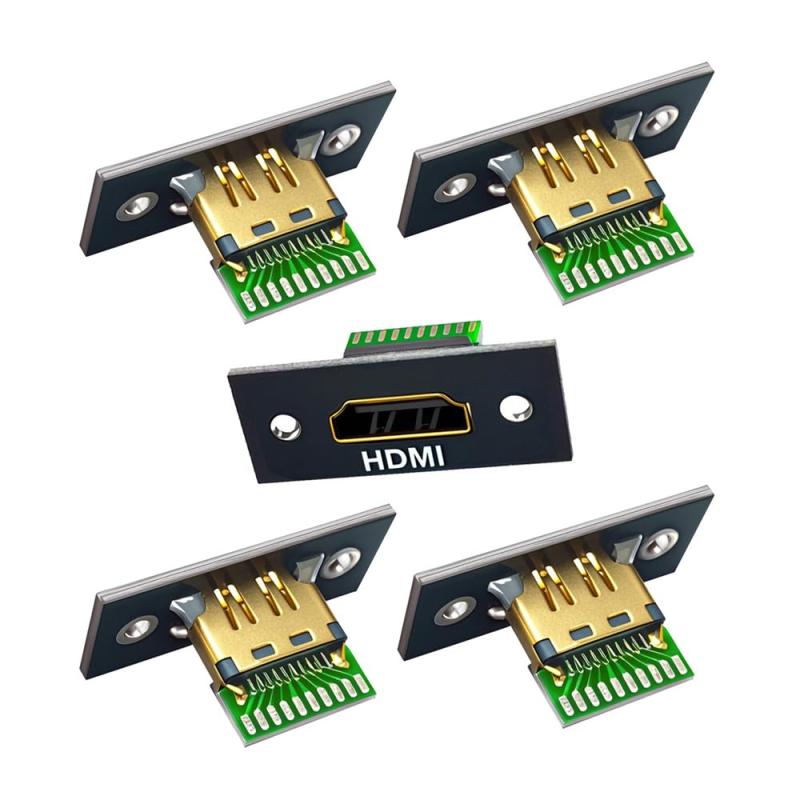 NFHK 5個/セット DIY OEM HDMI 8K タイプA メスソケットコネクタレセプタクル パネルマウントはんだタイプ