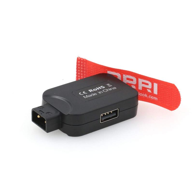 DRRI P-Tap D-Tap - 5V USB 8V 3A DCコンバーター付き Vロックアントンカメラバッテリー用5V D-Tap P-Tap - USBコンバーター。電源入力(標準オスDタップ):11~17V 10A (最大)電力出...