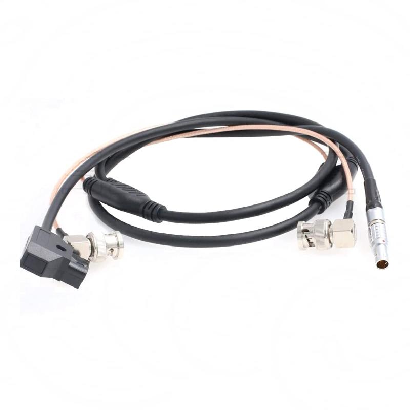 SZRMCC Zacuto KameleonEVF用の0B4ピンおよびBNC-BNC電源およびSDIビデオケーブルへのDタップこの電源およびビデオケーブルは、一方の端にBNCおよびD-Tapコネクタがあり、もう一方の端に1つのBNCおよび1...