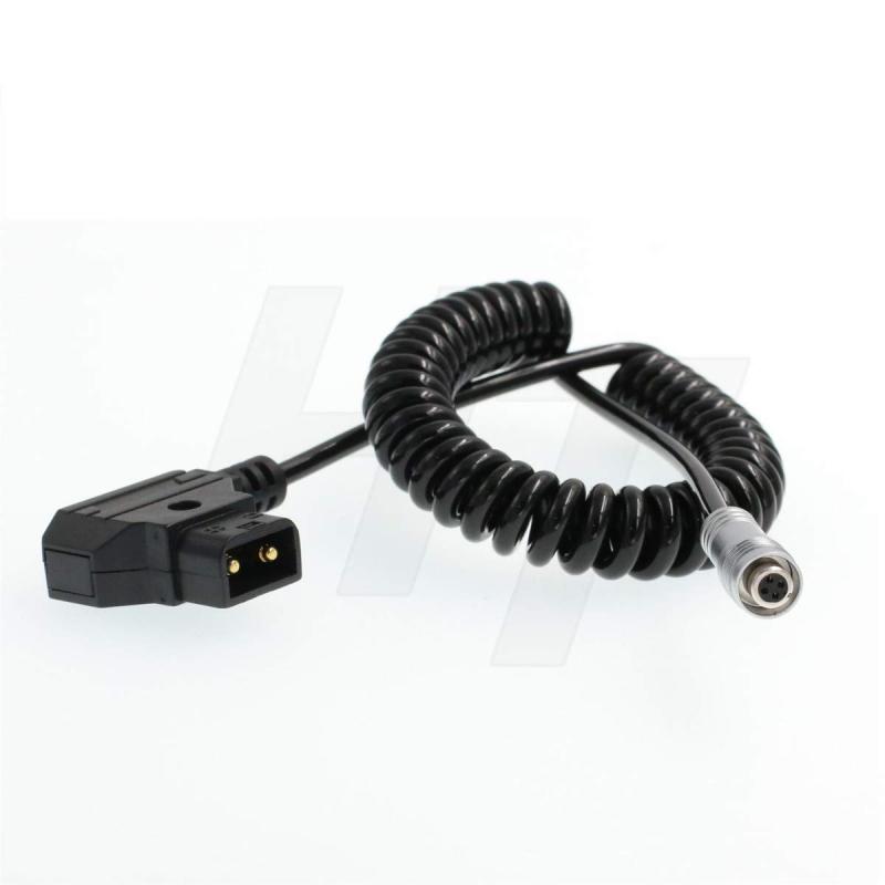 HangTon BM5 BM7 HH7 HS7T モニター D-Tap 4ピン電源ケーブル ポートキー用D-tap P-tapプラグから4ピン航空メスプラグ。V-MountまたはGold Mountバッテリーを使用してモニターに電力を供給し...