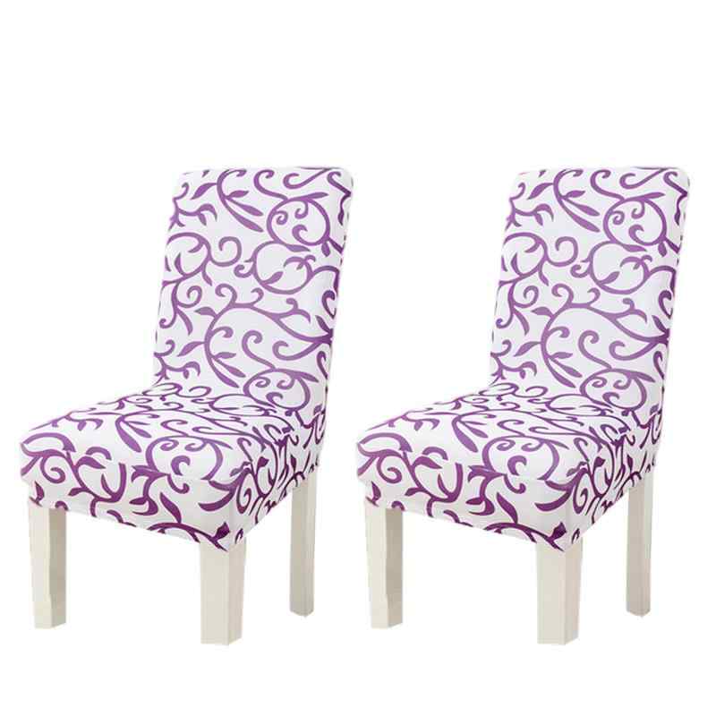 VPbao 【2枚セット】ダイニングチェアカバー 椅子カバー ふわふわ 弾性 チェアカバー 洗える 結婚式 パーティ 家庭・ホテル用 無地 ストレッチ