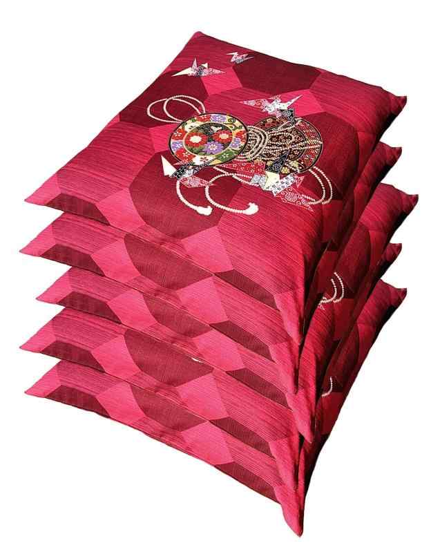 座布団カバー 59x63 5枚セット 綿100 鼓 59x63 赤 5枚 59 63【特徴】5枚セットの和調柄【サイズ】約 59 63 cm【生地組成】綿100%【原産国】日本