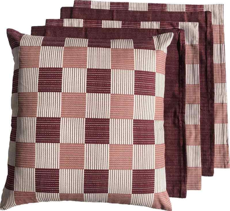 座布団カバー 55 59 5枚セット 和市松A レッド 日本製 55x59 セット【サイズ】約55X59cm【生地組成】綿100%【原産国】日本