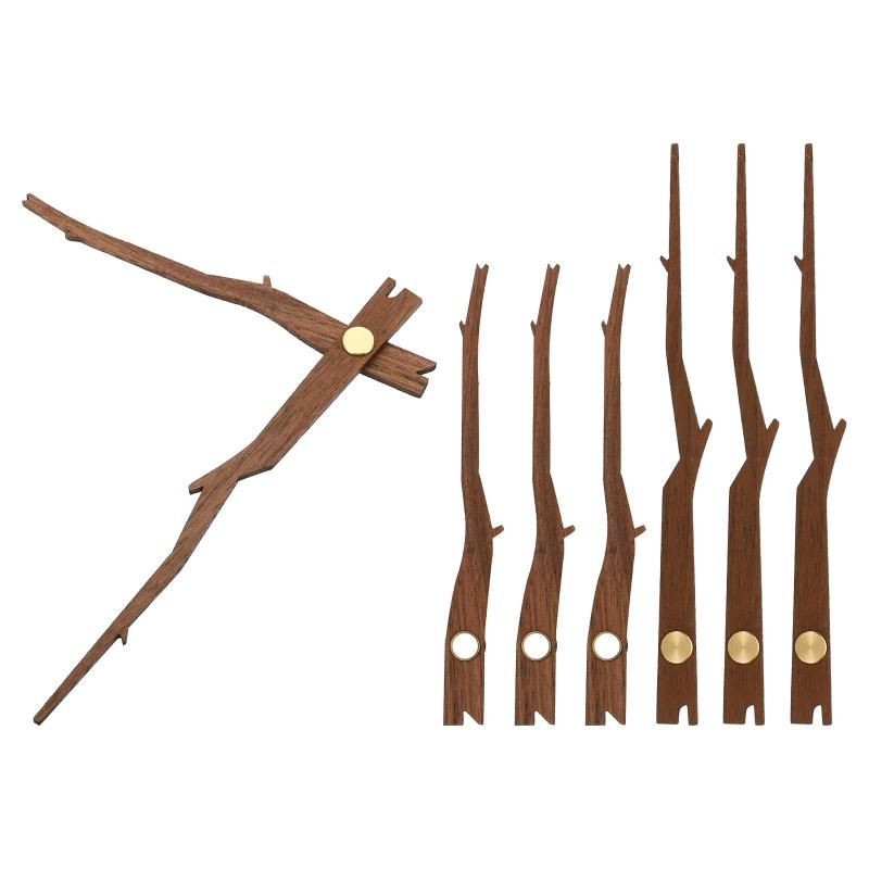 PATIKIL 置き換え 時計 針 キット 4セット 木製 仕掛け ムーブメント 針 パーツ 12インチ 壁掛け時計 修理 DIY ホーム アート 装飾 G2材質:木製;ムーブメント用軸直径(短針):3.6mm/0.14インチ;ムーブメント...