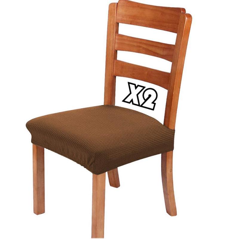 椅子カバー 2枚 座面カバー ダイニングチェアカバー(座面用) チェアカバー 伸縮性 座面イスカバー 汚れ 防止 撥水 伸縮布リビング イスカバー ダイニング椅子カバー 椅子 座面 オフィス フ