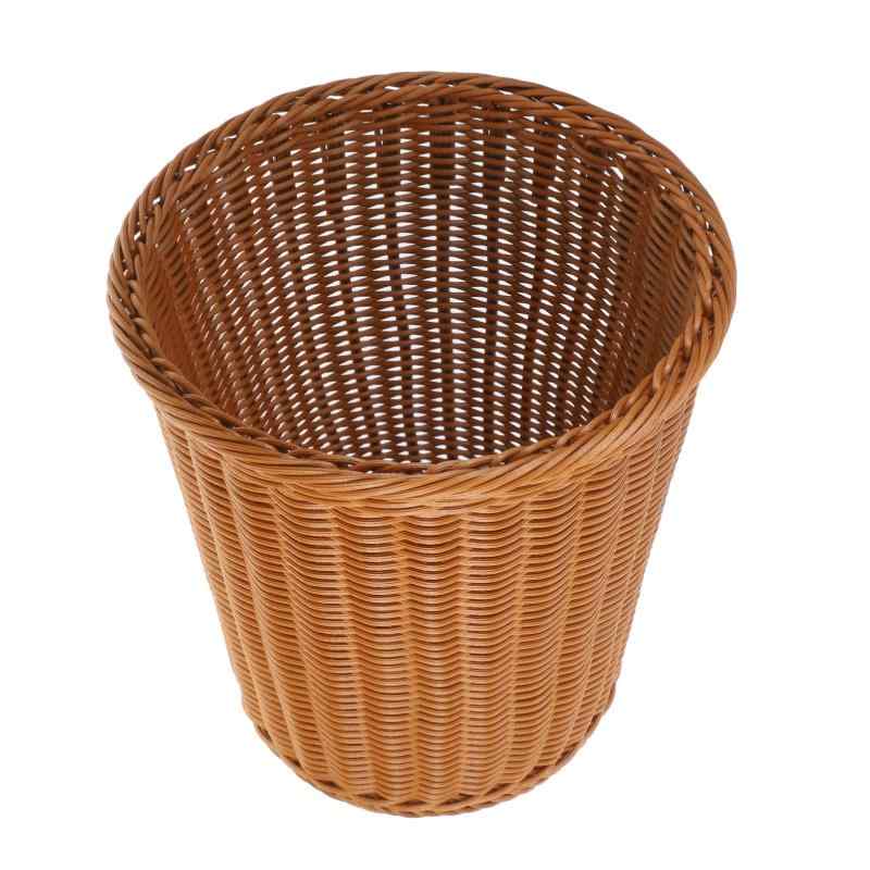 LIFKOME おしゃれゴミ箱 ラタン調 編み込みプラスチック製 10L 軽量 コンパクト 家庭用 ゴミ箱 スリム トイレ キッチン 洗面所 リビング対応調和するラタン調デザイン：模造籐の編み込みスタイルが自然な風合いを演出し、どの家庭のイ...