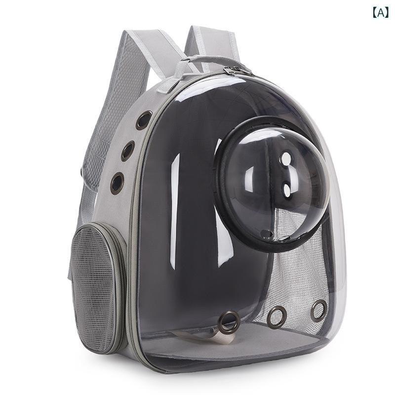 新しい 透明 猫 バッグ 人気の 宇宙 カプセルペットバッグ 外出 ファッション 通気 性 軽量 バックパックサイドシースルー 猫 バック パック材質: Pvc貨物番号: 003産地: 河北省輸入ですか: いいえ貿易属性: 国内貿易ブランド...