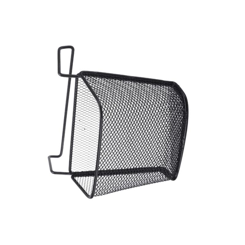 Abaodam アイアン製吊り下げ収納バスケット 書類・文具オーガナイザー デスクサイド省スペースラック ブラック 5インチ×4.6インチ×1.8インチ耐久性アイアン製吊り下げラック：厚みのある鉄素材を使用し、中央に補強ワイヤーを配置。耐圧...