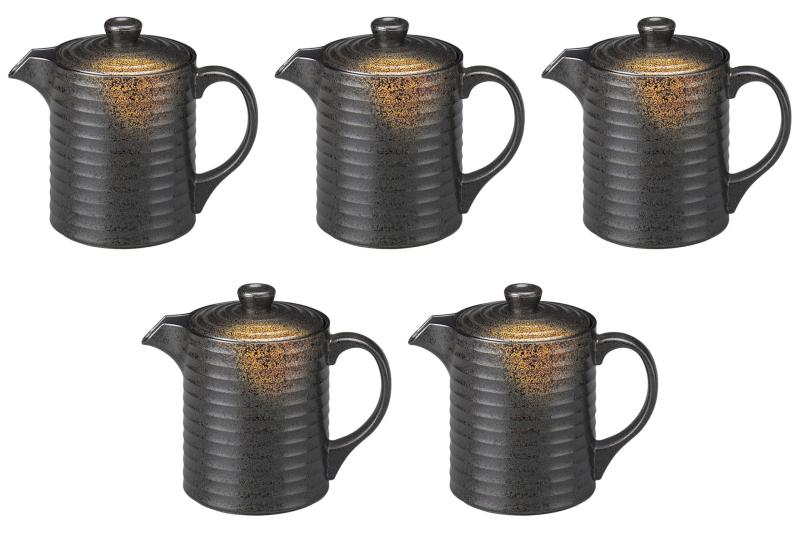 5個セット [TA]やすらぎ汁次 焼き締め（小）350cc [ 15.9×9.2×13.2cm ] | 汁次 耐熱ABS樹脂 耐熱 セトモノホンポ(Setomonohonpo)各[ 15.9×9.2×13.2cm ]耐熱ABS樹脂 耐熱