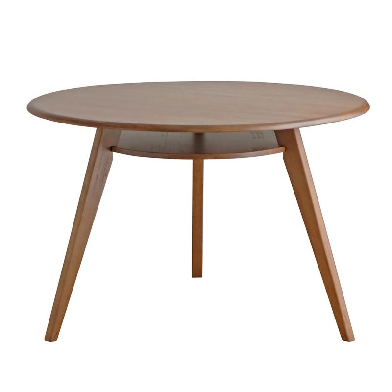 アルベロ 東馬 トウマ 大川家具 リガラ オーク無垢 丸天板 ダイニングテーブル ブラウン 幅110 384636本体サイズ：幅110×奥行110×高さ72(cm)深みのあるオーク無垢材を贅沢に使用したダイニングテーブルです。天板下には収納...