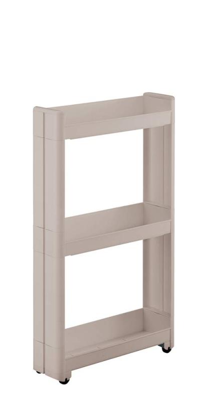 不動技研 スマートワゴンFit 45-3段 グレー スリム スキマにたっぷり収納 キャスター付き 幅12.5×奥行45×高さ76.2cm F2544 日本製サイズ：幅12.5×奥行45×高さ76.2cm、重量：1.46kg、材質：本体＝ポリ...