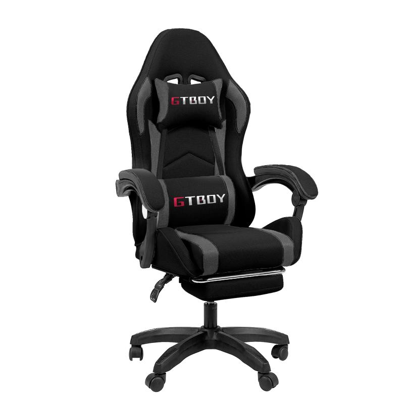 GTBOYゲーミングチェア ファブリック 通気性 蒸れない PCチェア ゲーム用チェア オフィスチェア パソコンチェア デスクチェア 椅子 人間工学 リクライニング 肘掛け付き【高い通気性＆快適サポート】 ポリネシアンパイナップルプリントの...