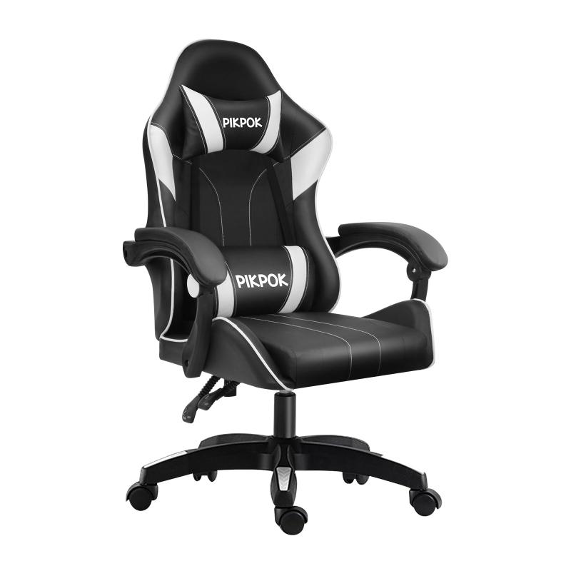 [GAMXTRM]ゲームチェア ゲーミングチェア デスクチェア パソコンチェア 椅子 リクライニング/ハイバック ヘッドレスト/ランバーサポート ひじ掛け付き/高さ調整機能/PUレザー