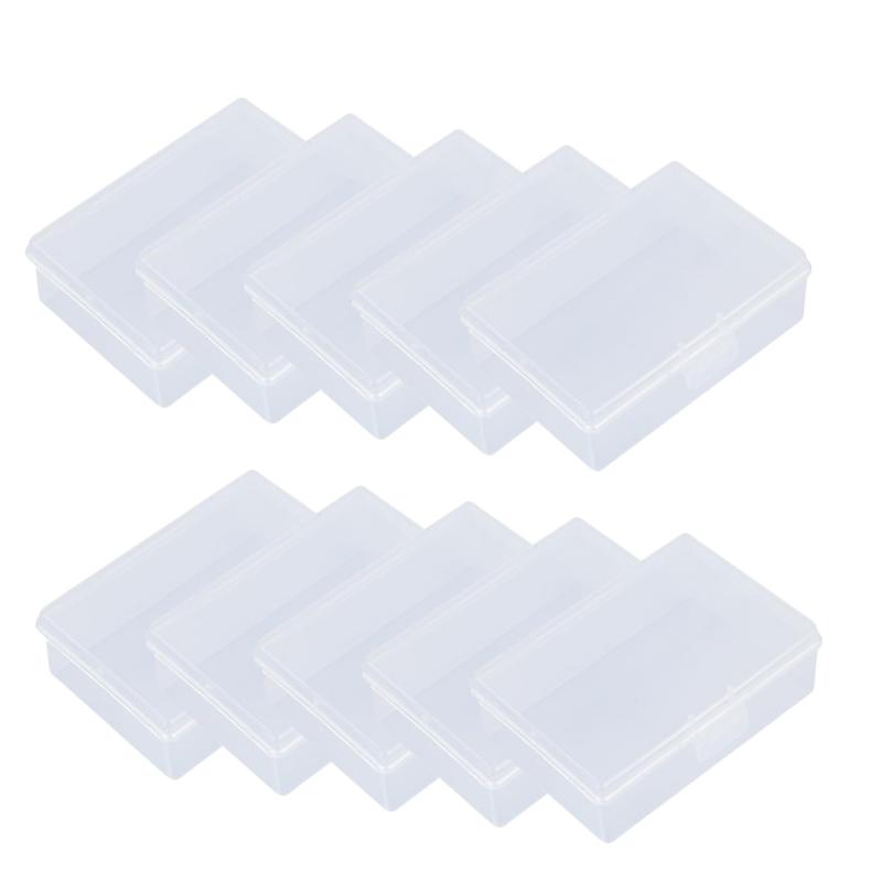 lulubelle クリアケース 小物入れ 透明 文房具 ガジェット整理 軽量 旅行グッズ整理 10個セット【整理整頓が簡単】蓋付きで小物をしっかりと収納できるため、散らかりがちなデスクや引き出しをすっきりと整理整頓できます。透明なデザイン...