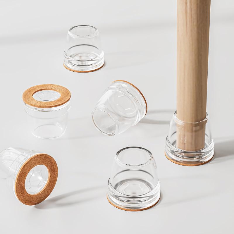 ZDDLOINP 椅子足カバー いすのあしカバ シリコン キズ防止 騒音 滑り止め 椅子 足 キャップ 角脚用 簡単装着