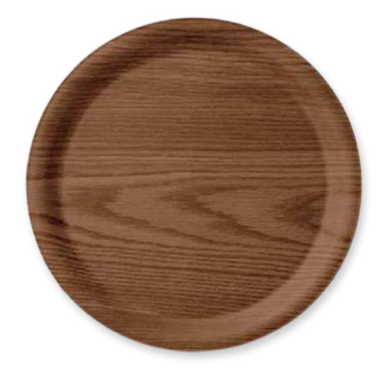 J-kitchens お盆 盆 トレー トレイ 耐熱 木製 丸 トレー ダーク ブラウン 滑りにくい φ36.5cm 日本製材質：木サイズ：φ36.5×2.1cm生産国： 日本和モダンな漆器のお盆は食卓を落ち着いた雰囲気に演出してくれます。...