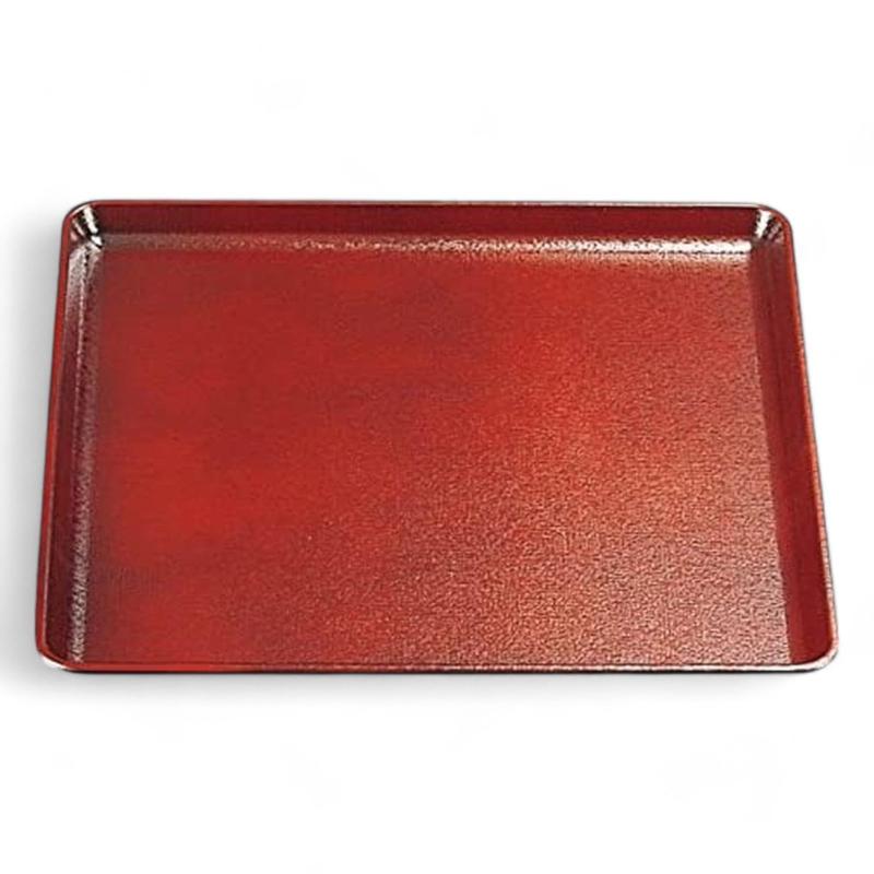 J-kitchens お盆 FRP尺2 布目角 トレー （ 盆 トレイ おぼん ）溜 滑らない 36cm 漆器 （ 強度 樹脂 ） 日本製 食洗機対応サイズ:約 36cm x 36cm x 1.8cm 生産国：日本製 食洗機：食洗機対応材質...