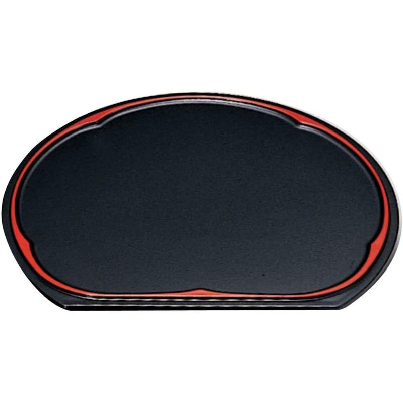 J-kitchens お盆 尺1 梅型半月両面 （ 盆 トレイ トレー ） 黒タタキSL／朱天黒 日本製サイズ:33.5x29.2x1.2cm素材・材質:ABS生産国：日本和モダンな漆器のお盆は食卓を落ち着いた雰囲気に演出してくれます。職人...