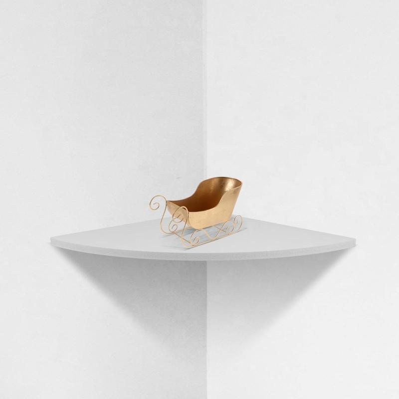 DECHOUS 壁コーナーシェルフ ホワイト 16.14×11.81×0.31インチ トライアングル ウォールラック キッチン 寝室 バスルーム用 壁掛け収納棚 簡単取り付け 省スペース収納優れた壁コーナー収納スペース：DECHOUSのファ...