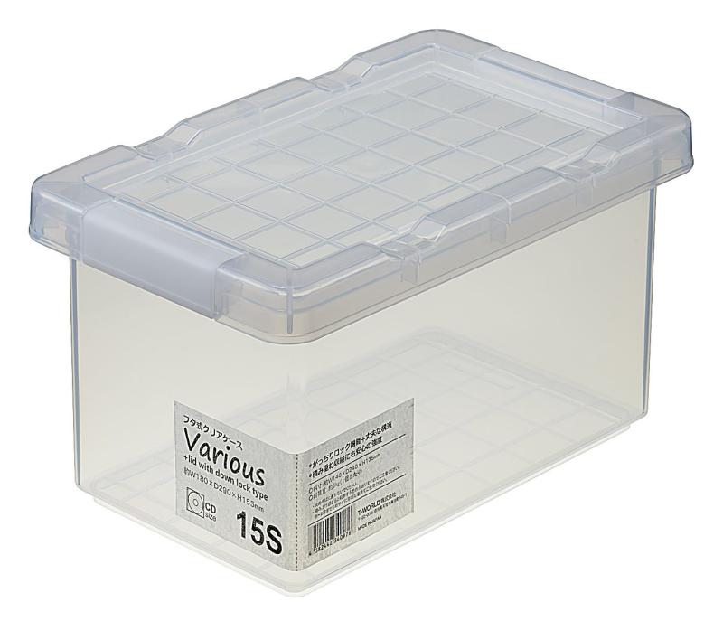 T-WORLD フタ式クリアケース バリアス15